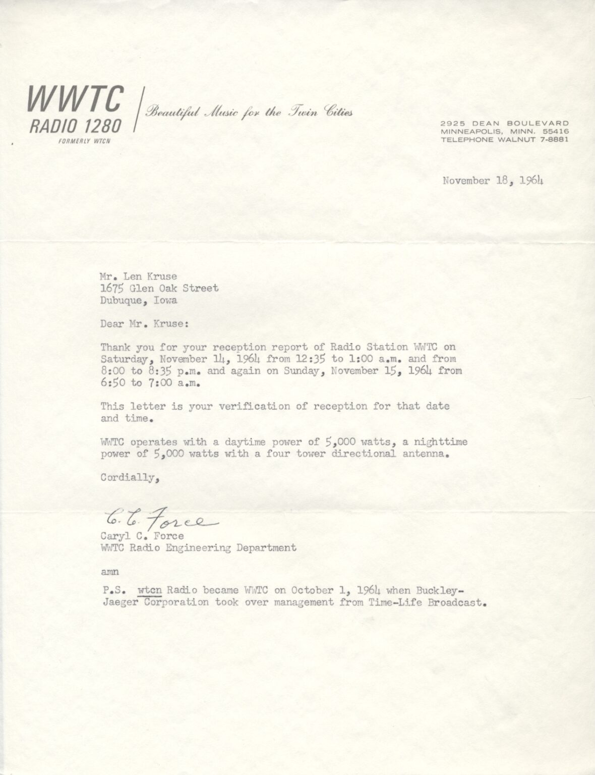 WWTC Historic Radio Airchecks and Twin Cities History - RadioTapes.com